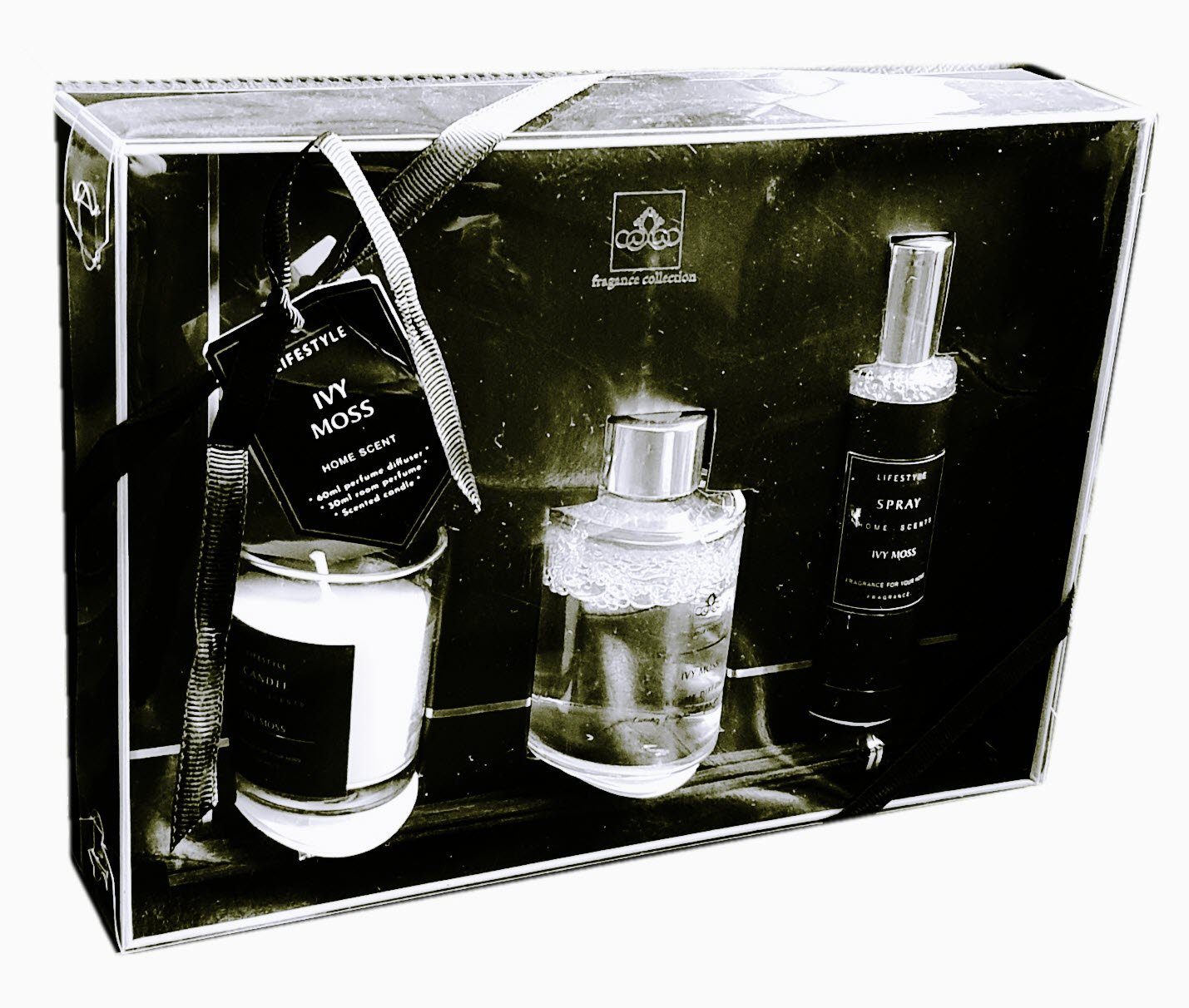 Spectrum Duft-Set Aroma Raumduft Set 4er Set Diffuser +1 Duftkerze