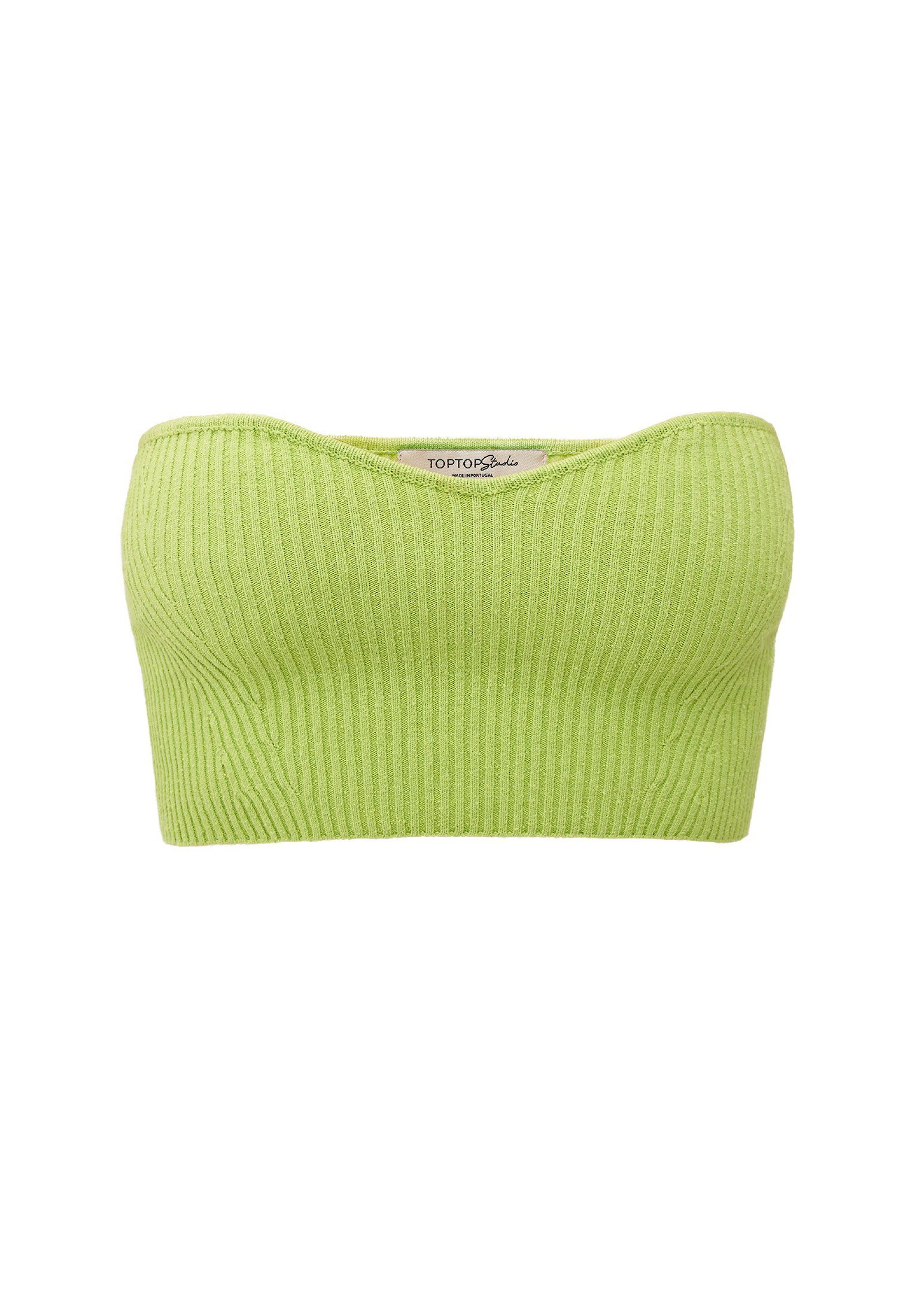 TOPTOP STUDIO Shirttop Bandeautop
