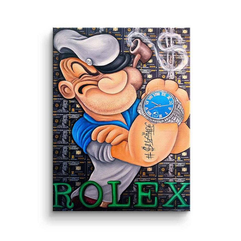 Dotcomcanvas® Leinwandbild Rich Popeye Leinwandbild Rich Popeye Rolex