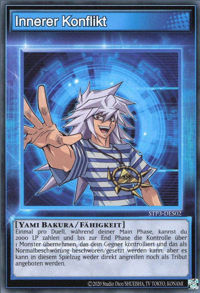 Recollectibles Sammelkarte Yugioh Karte Innerer Konflikt Skill