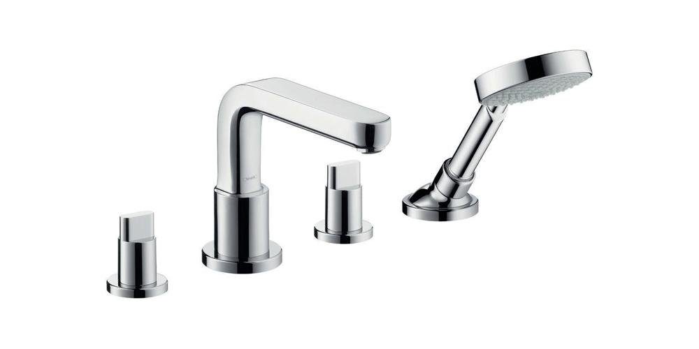 Hansgrohe Badarmatur 4 Loch Wannenrandarmatur Metris S Dn 15 Chrom