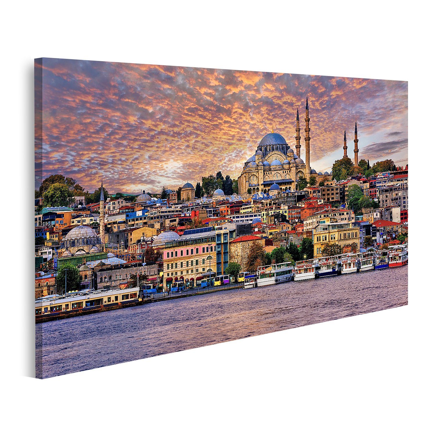 islandburner Leinwandbild Bild auf Leinwand Goldenes Horn und die Altstadt von Istanbul Stadt au