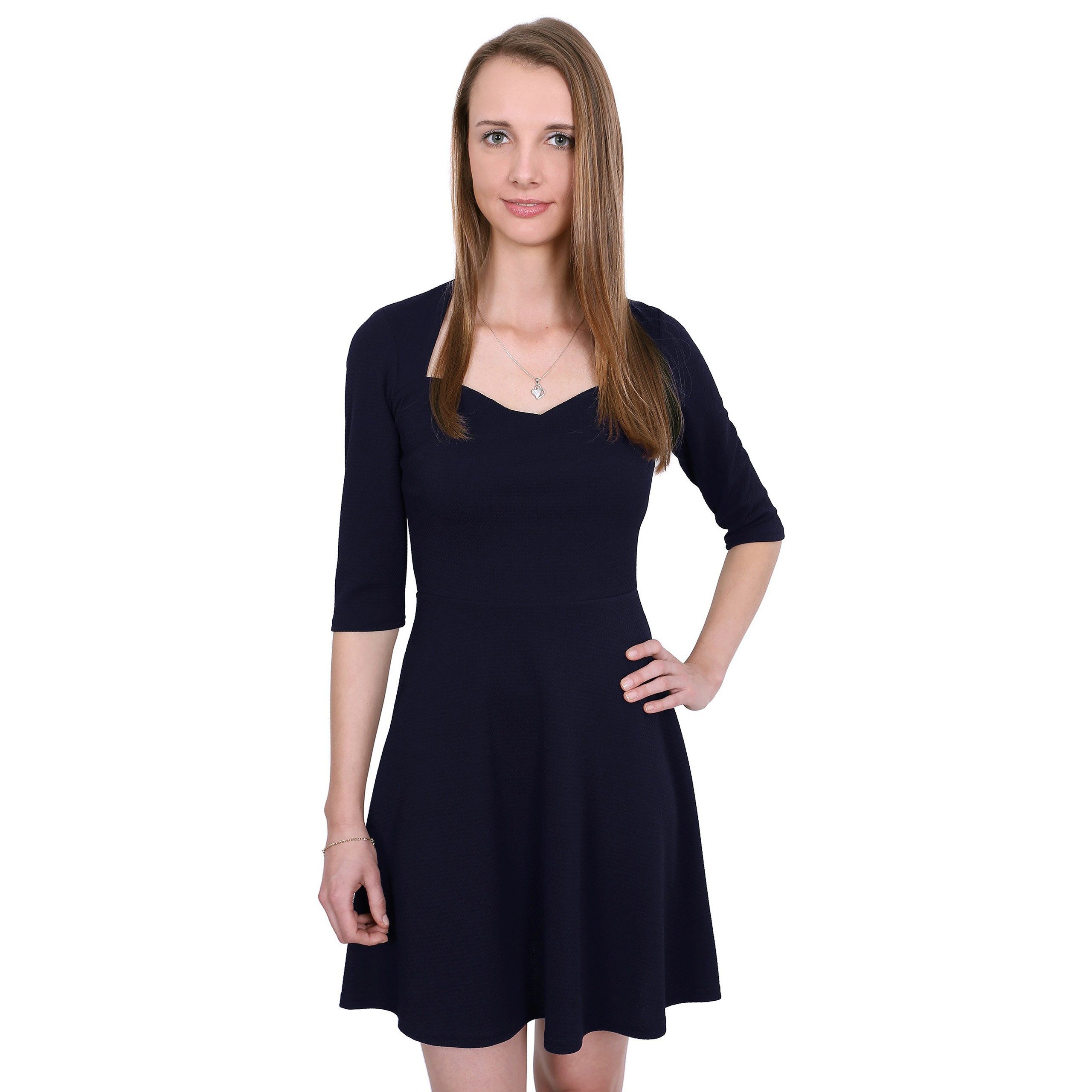Sarciaeu Minikleid Dunkelblaues Kleid Mit Glockenschnitt John Zack L