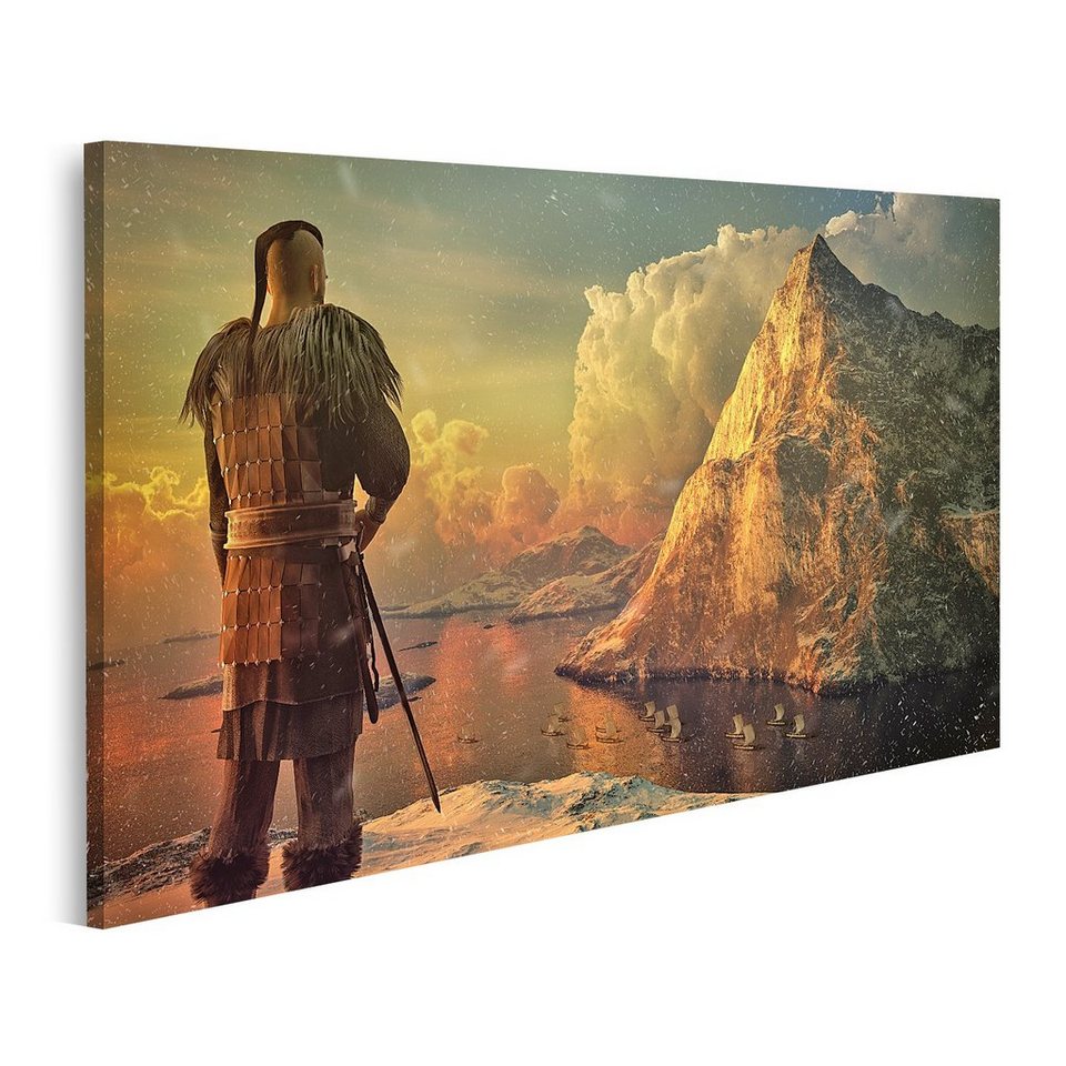 Islandburner Leinwandbild Bild Auf Leinwand Wikinger Krieger Meer
