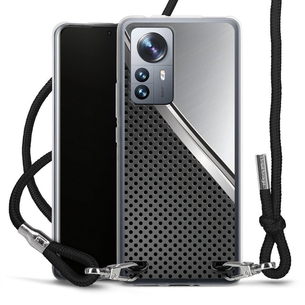 Deindesign Handyhülle Carbon Stahl Metall Duo Metal Surface Xiaomi 12