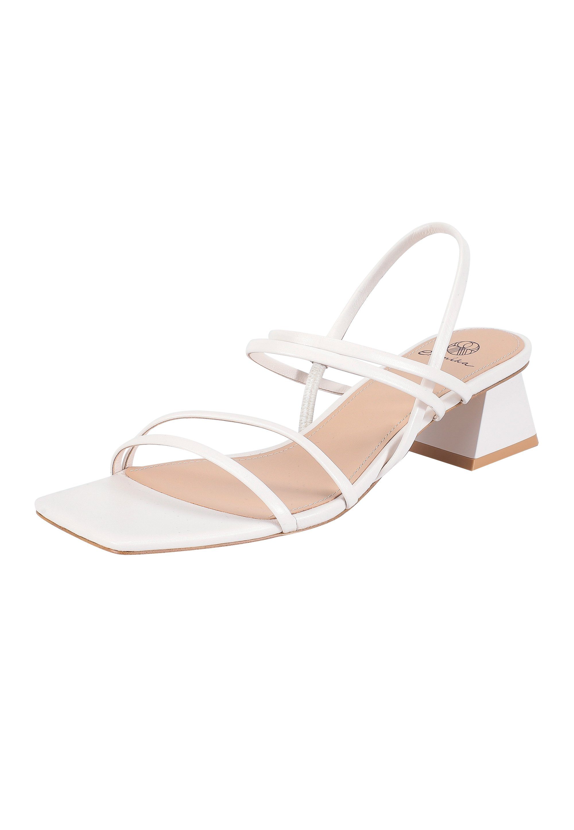ekonika Sandale hergestellt aus echtem Leder, Schicke Sandalen in ...