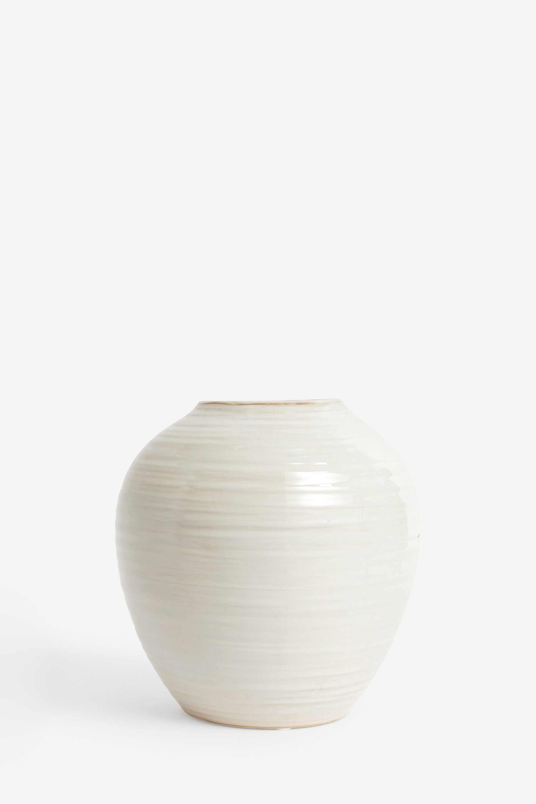 Next Dekovase Runde Blumenvase Aus Keramik