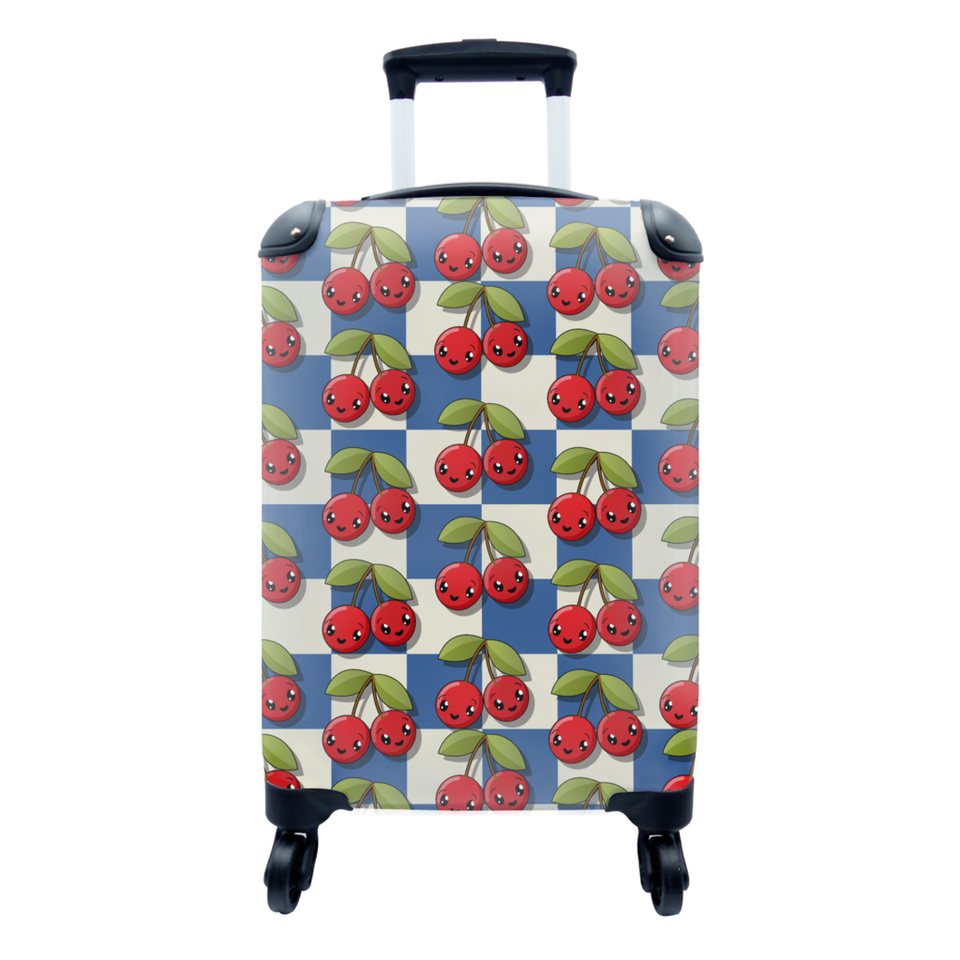Muchowow Handgepäckkoffer Trolley Extra Leicht Mädchen Kirsche