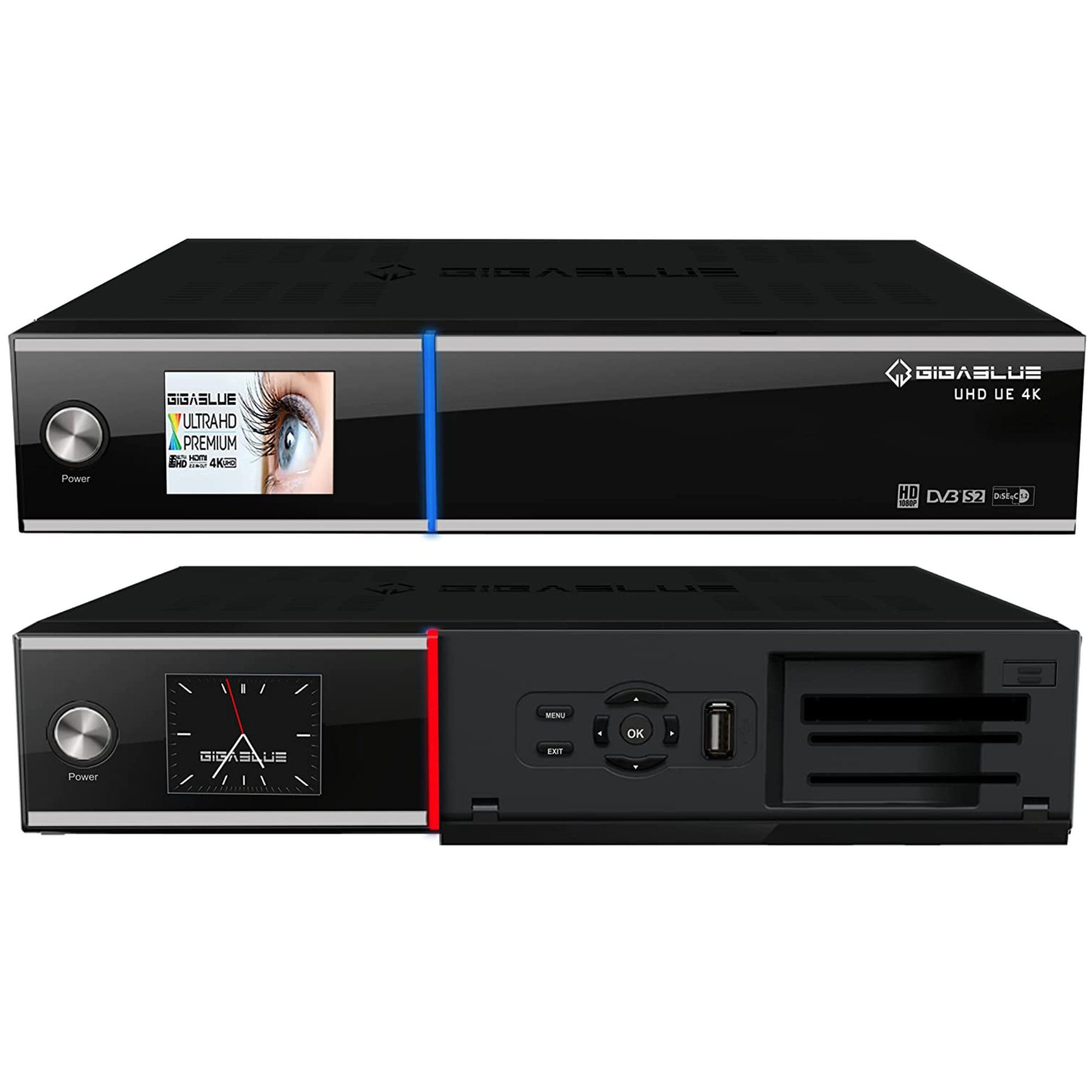 Gigablue UHD UE 4K 2xDVB-S2 FBC Twin Tuner CI LAN PVR SAT-Receiver, Mit Stolz präsentieren wir ...
