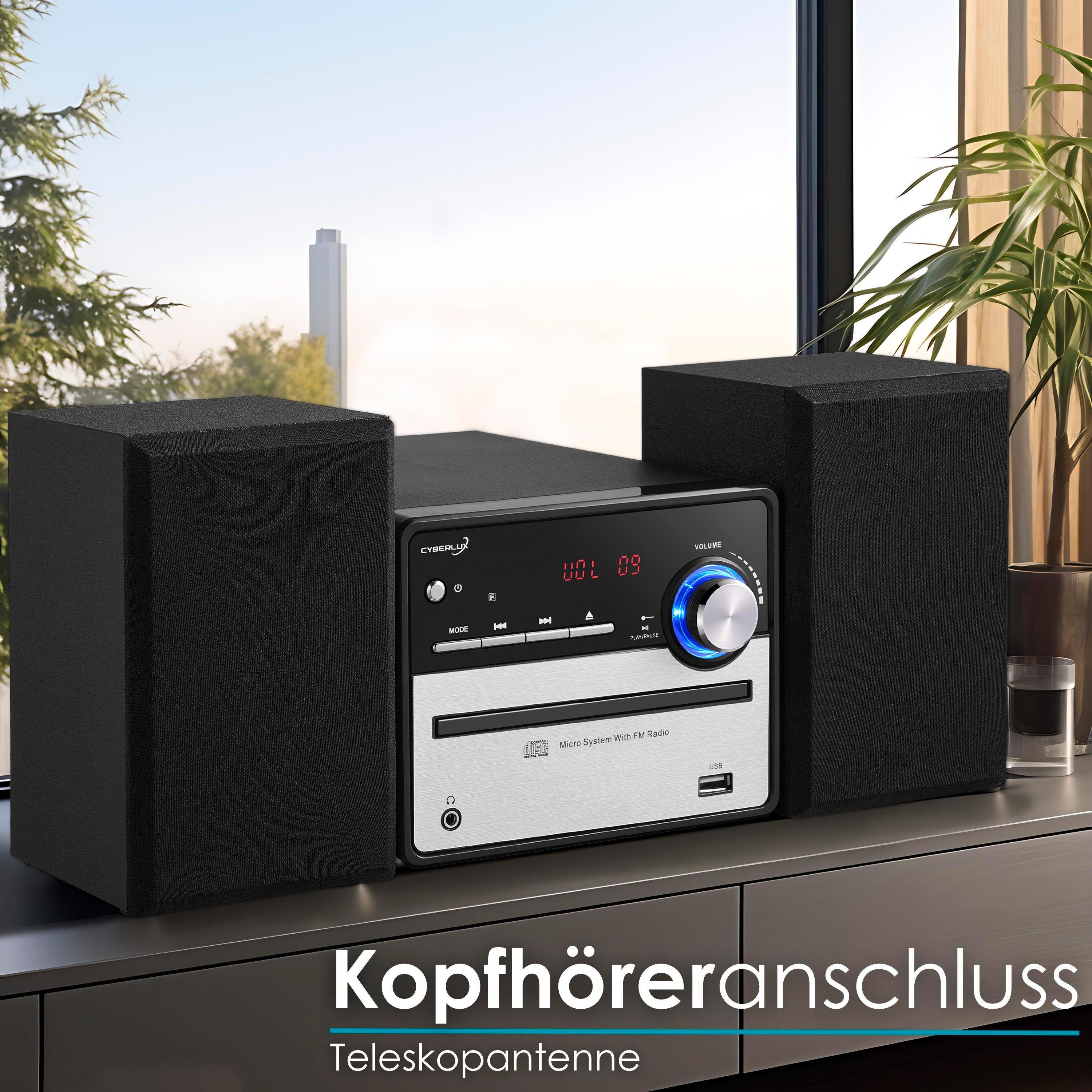 Cyberlux CL-3120 Stereoanlage (Digitales FM Radio, 4 W, Digitales FM ...