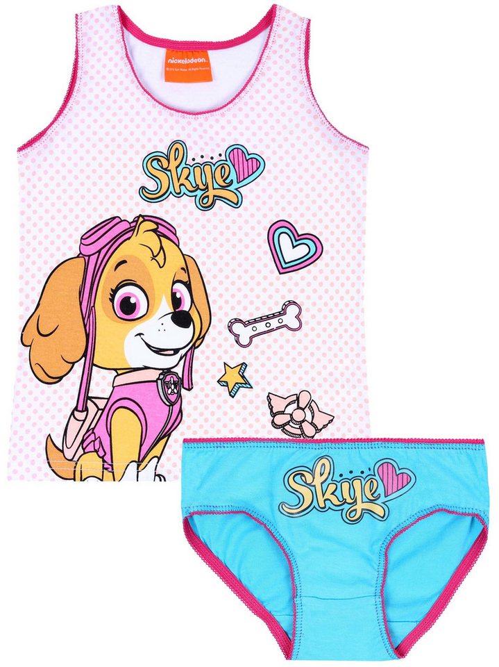 Sarcia Eu Blusentop Weiß Pinkes Top Unterhose Für Mädchen Paw Patrol