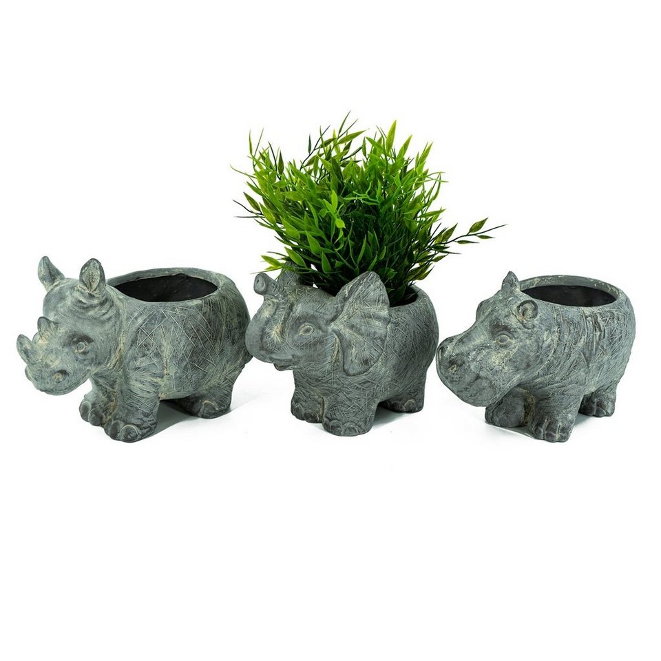 Hti Living Pflanzkübel Blumentopf In Tierform 3er Set 3 St 3