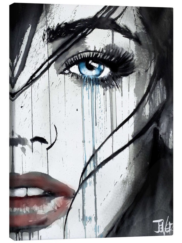 Posterlounge Leinwandbild Loui Jover Augen Wie Ein Sturm Illustration