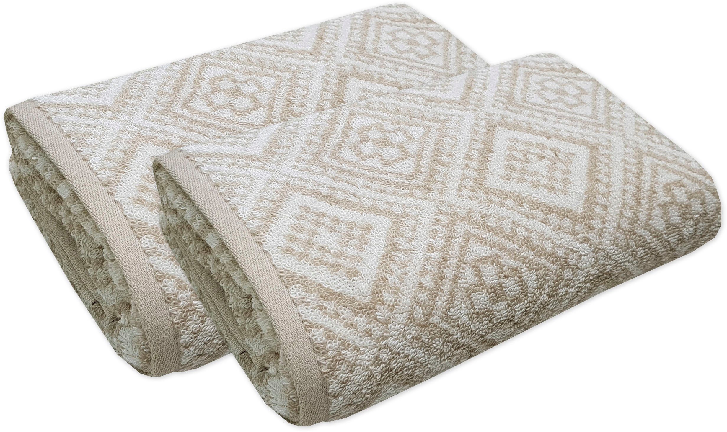 Framsohn Frottier Handtuch Set Arabeske Walkfrottier 2 St