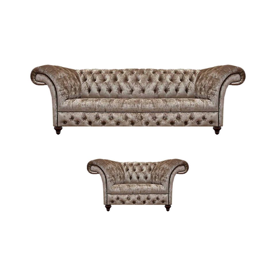 Jvmoebel Chesterfield Sofa Design Möbel Luxus Sofa Couch Dreisitze