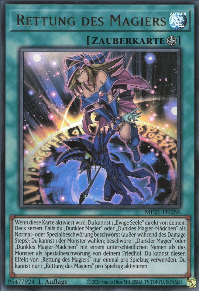 Recollectibles Sammelkarte Yugioh Karte Rettung Des Magiers Yu Gi Oh