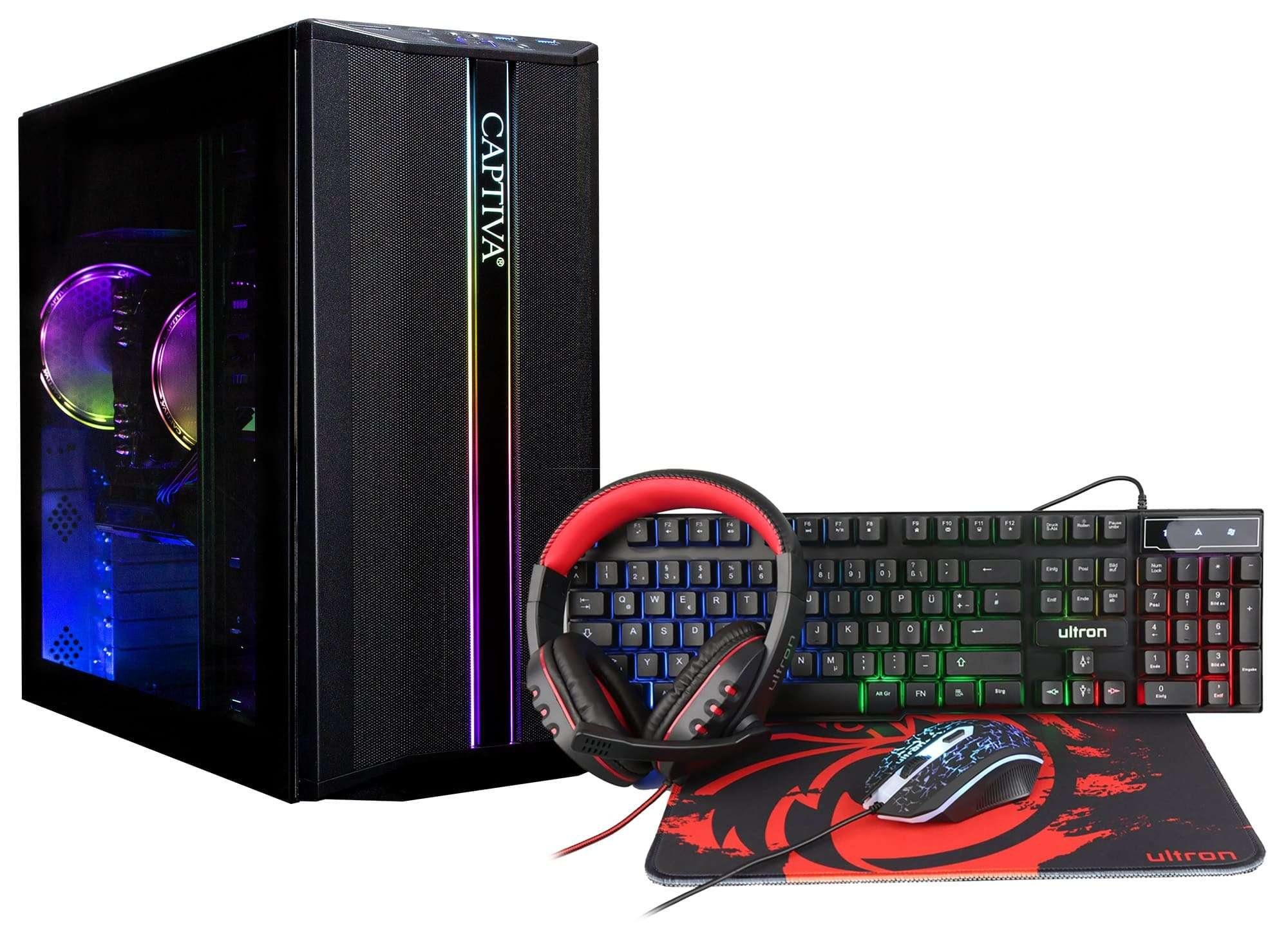 CAPTIVA Advanced Gaming R75-607 Gaming-PC (AMD Ryzen 5 5500, Radeon™RX 6600 8GB, 16 GB RAM, 500 ...