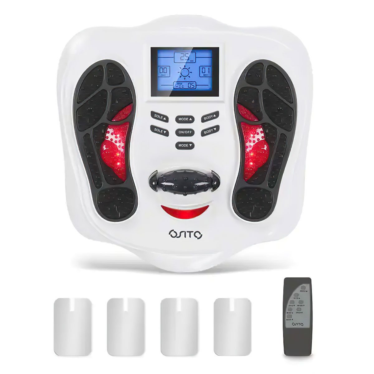 Dopwii Fußmassagegerät Vollautomatisches Infrarot Physiotherapie