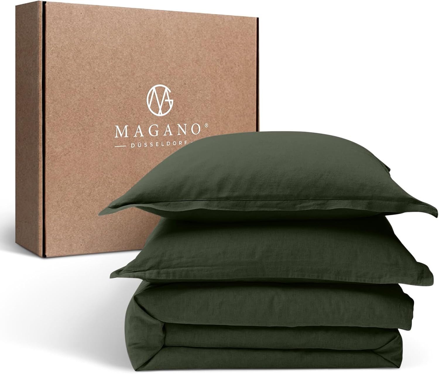 MAGANO Bettwäsche Set, Premiumqualität, Hypoallergen, Knitterarm ...