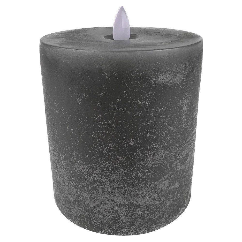 Sompex Led Kerze Sompex Flame Flach Echtwachs Led Kerze Grau 10