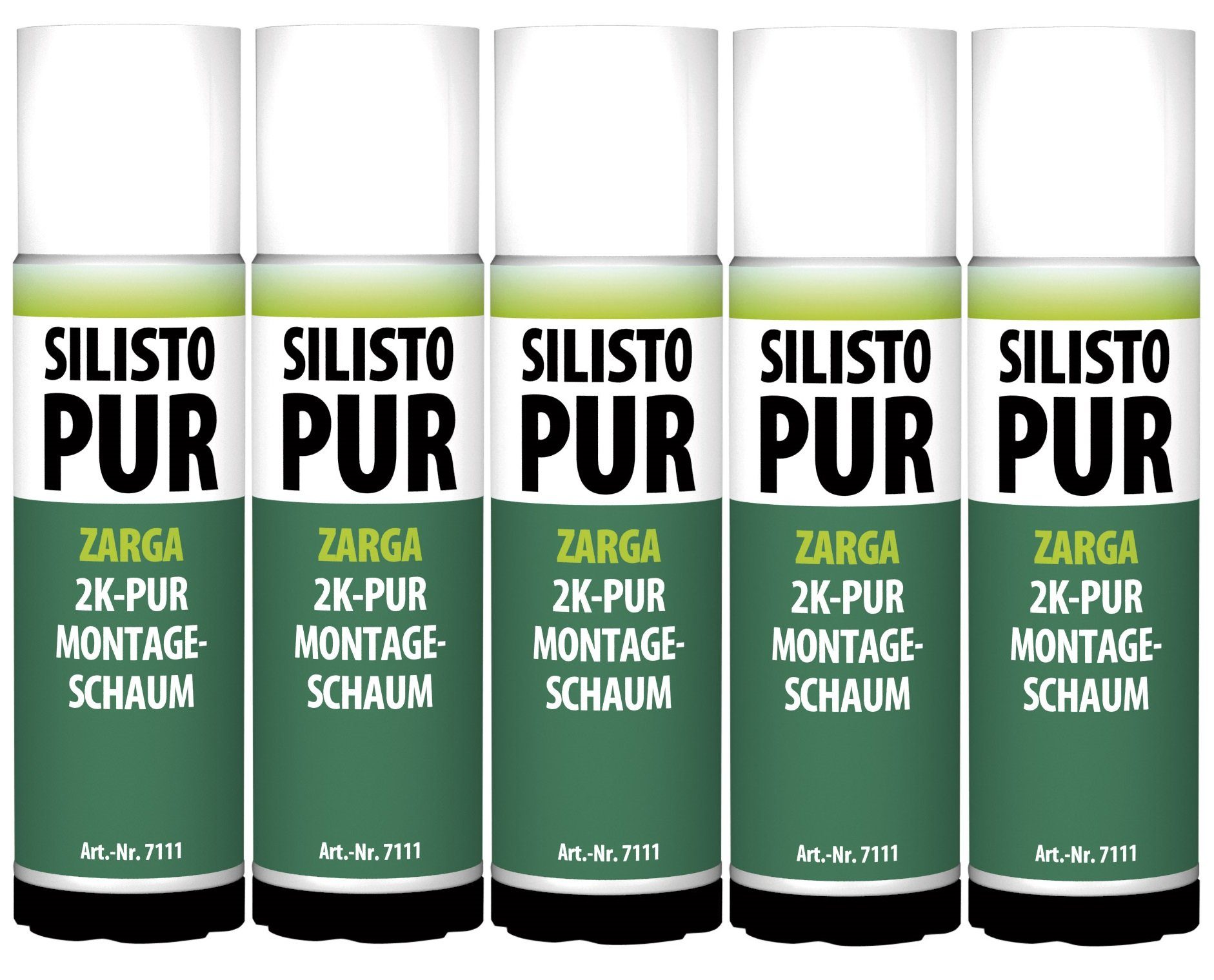 Silisto Montagepaste ZARGA 2K-Montageschaum 5 x 400 ml