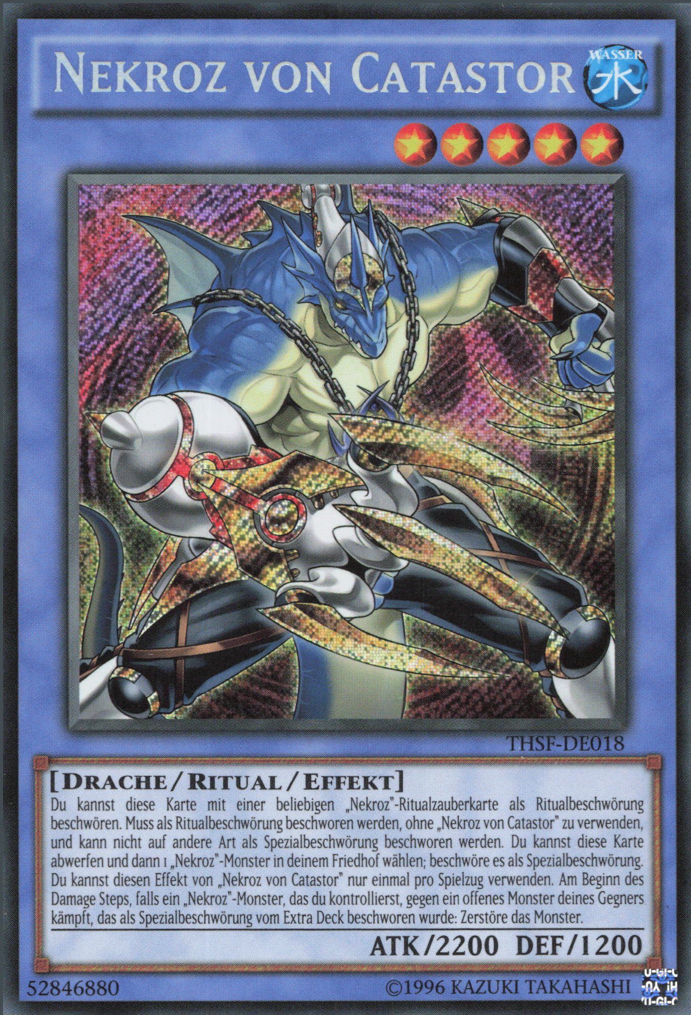 ReCollectibles Sammelkarte YuGiOh Nekroz von Catastor, Yu-Gi-Oh! THSF-DE018 Secret Rare