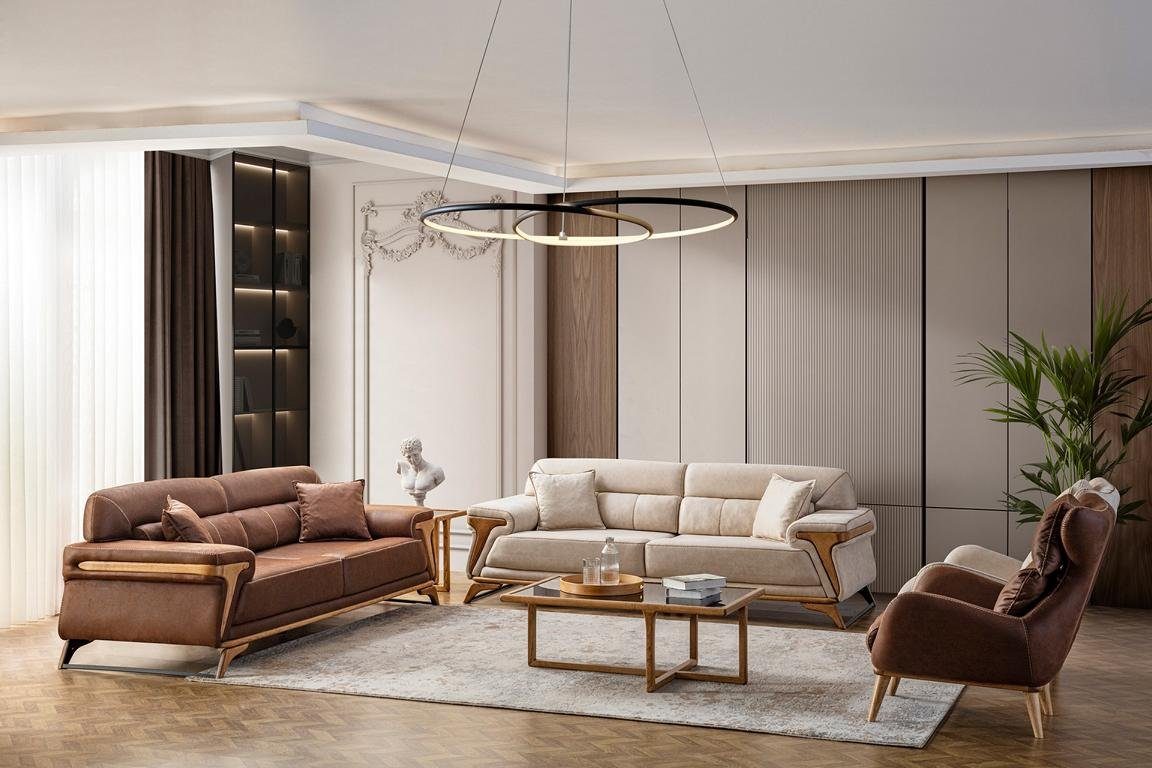 Jvmoebel Wohnzimmer Set Wohnzimmer Set Besteht Aus 2x 3 Sitzer Sofas