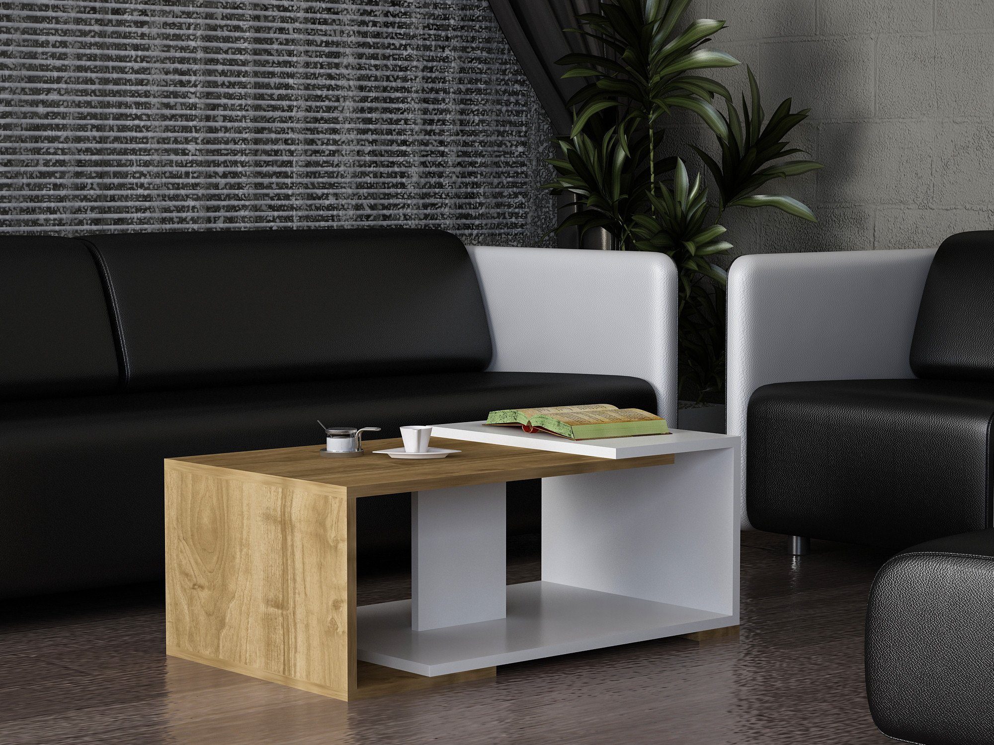 Skye Decor Couchtisch 100 Melamine Coated Particle Board 35 Cm X 50