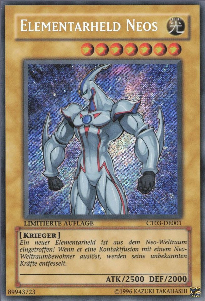 Recollectibles Sammelkarte Yugioh Karte Elementar Held Neos Deutsch Yu