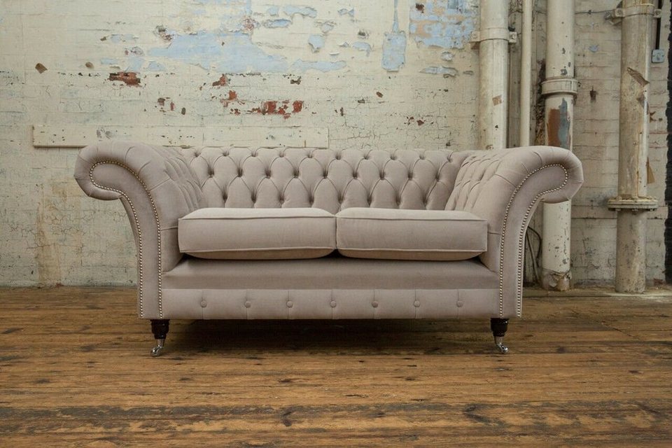 Jvmoebel Chesterfield Sofa Chesterfield Sofa 2 Sitzer Polster Designer