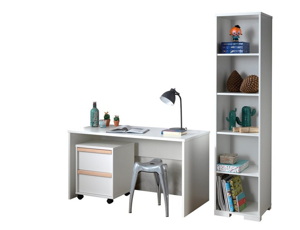 Möbelando Jugendzimmer Set London In Weißbuche Mit 2 Schubladen