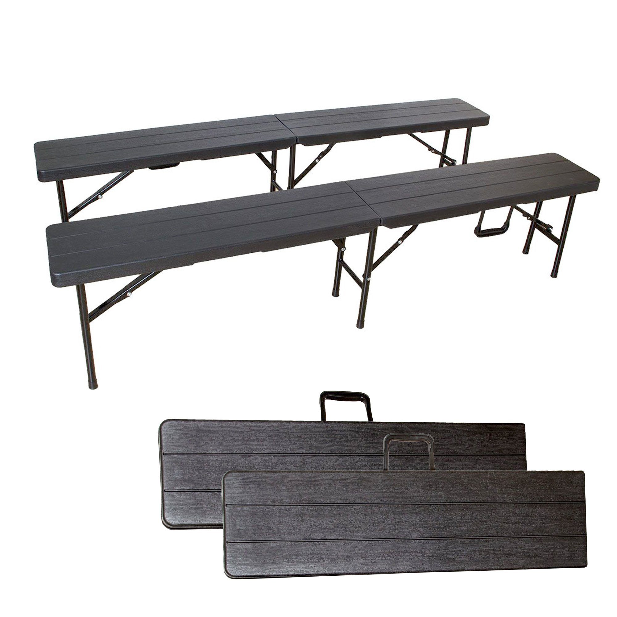 ᐅ Lemodo Sitzbank Klappbank im 2er Set, Rattan-Optik | OTTO