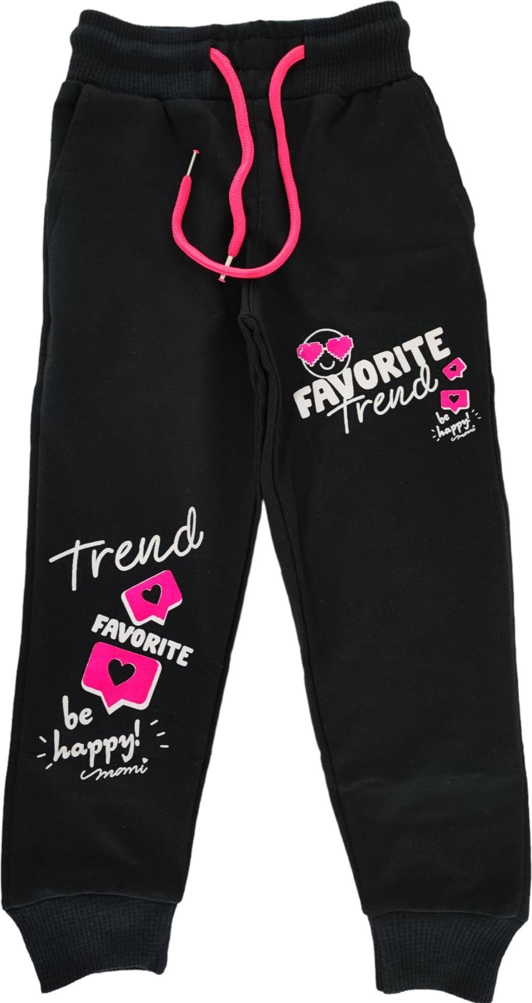 Elomoda Jogginghose Mädchen Jogginghose Sporthose Trainingshose