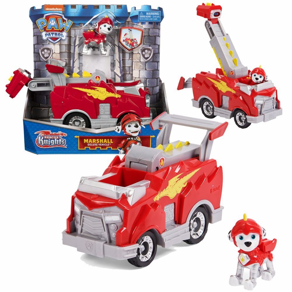 PAW PATROL Spielzeug-Auto Fahrzeuge Rescue Knights Paw Patrol Deluxe ...