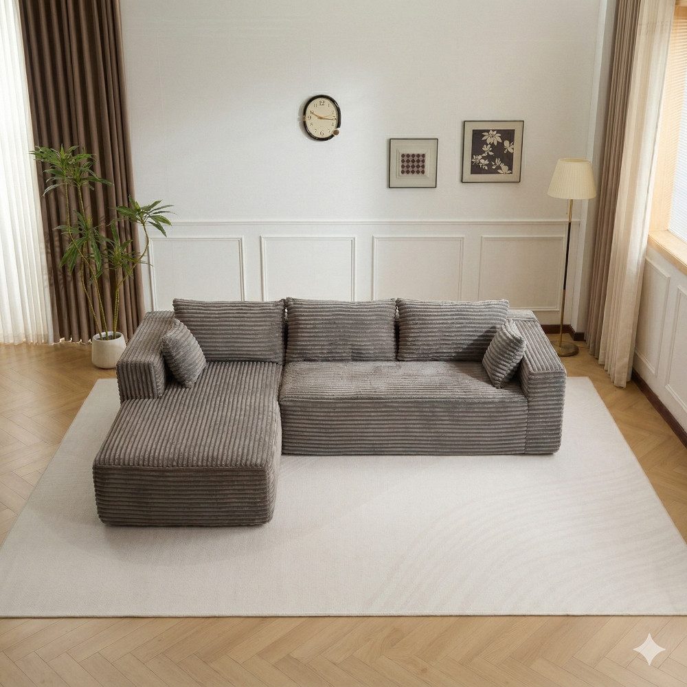 Cord Sofa L Form