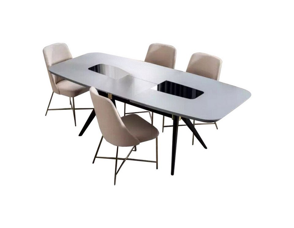 Jvmoebel Esszimmer Set Esszimmer Set Esstisch 4x Stühle Garnitur