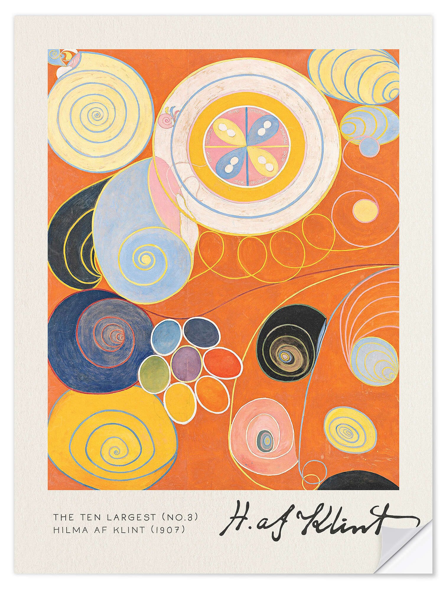 Posterlounge Wandfolie Hilma Af Klint The Ten Largest No 3