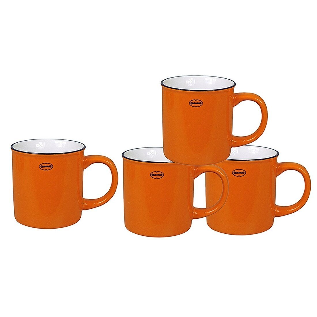 Capventure Tasse Tasse Kaffeetassen Teetassen 4er Set 250ml Keramik
