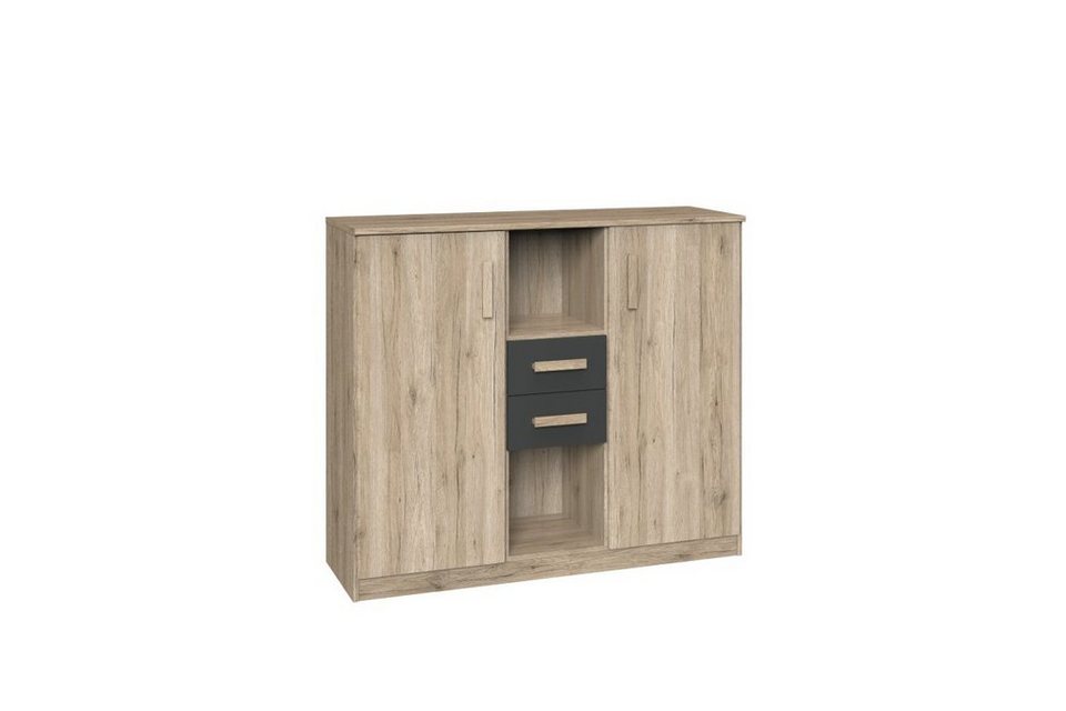 99rooms Kinderkleiderschrank Karoline Sideboard Schrank Viel