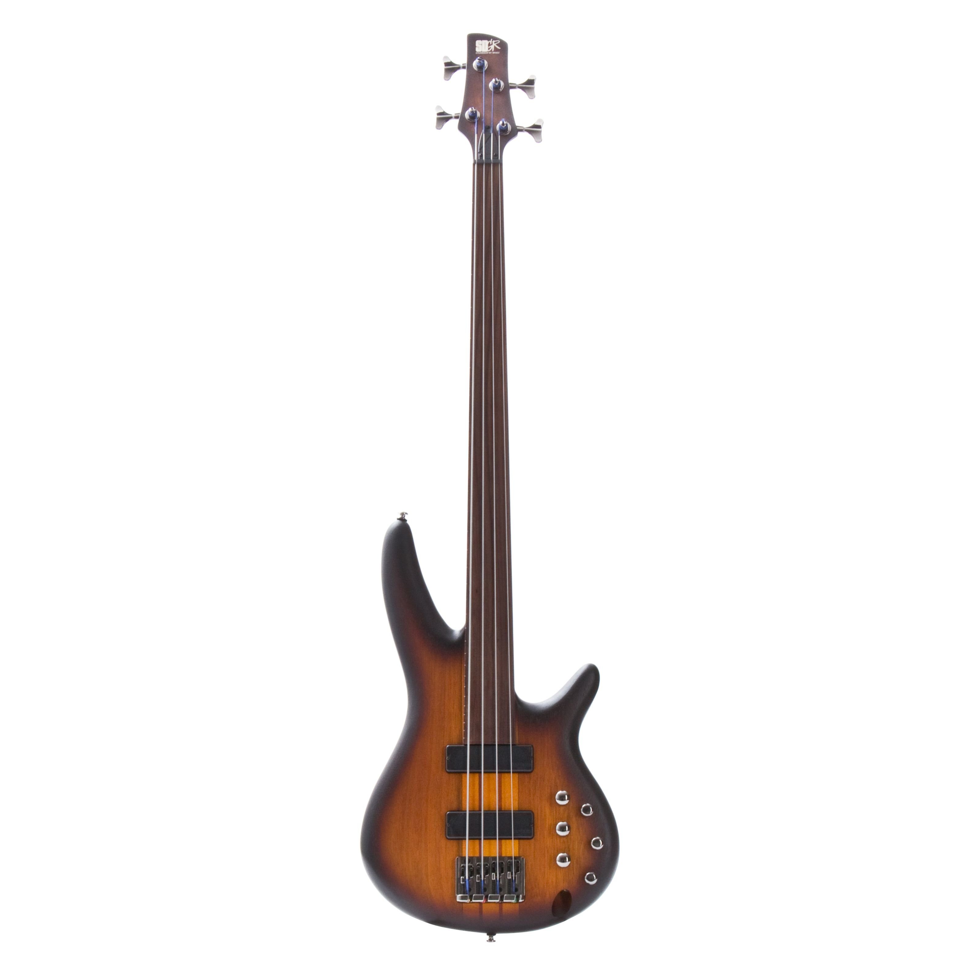 Ibanez E Bass Srf 700 Bbf Fretless Brown Burst Flat 4 String Electric