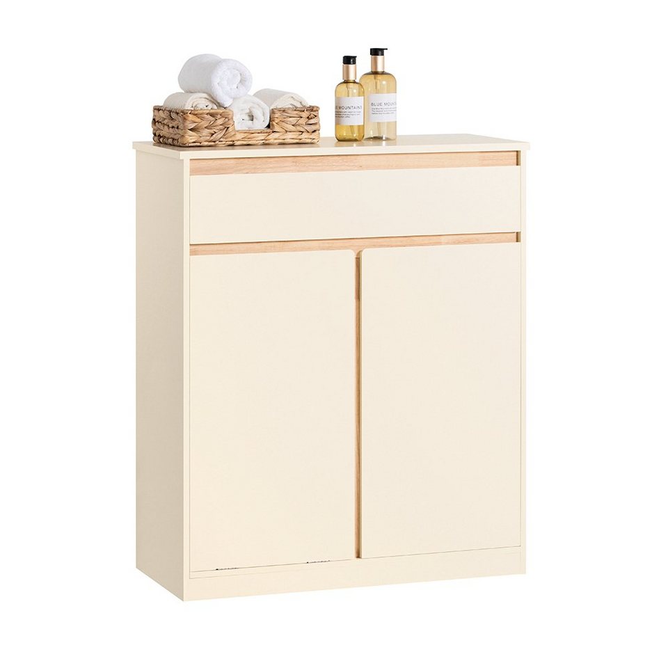 Sobuy Badkommode Bzr79 Wäscheschrank Mit Wäschesäcken Wäschekorb
