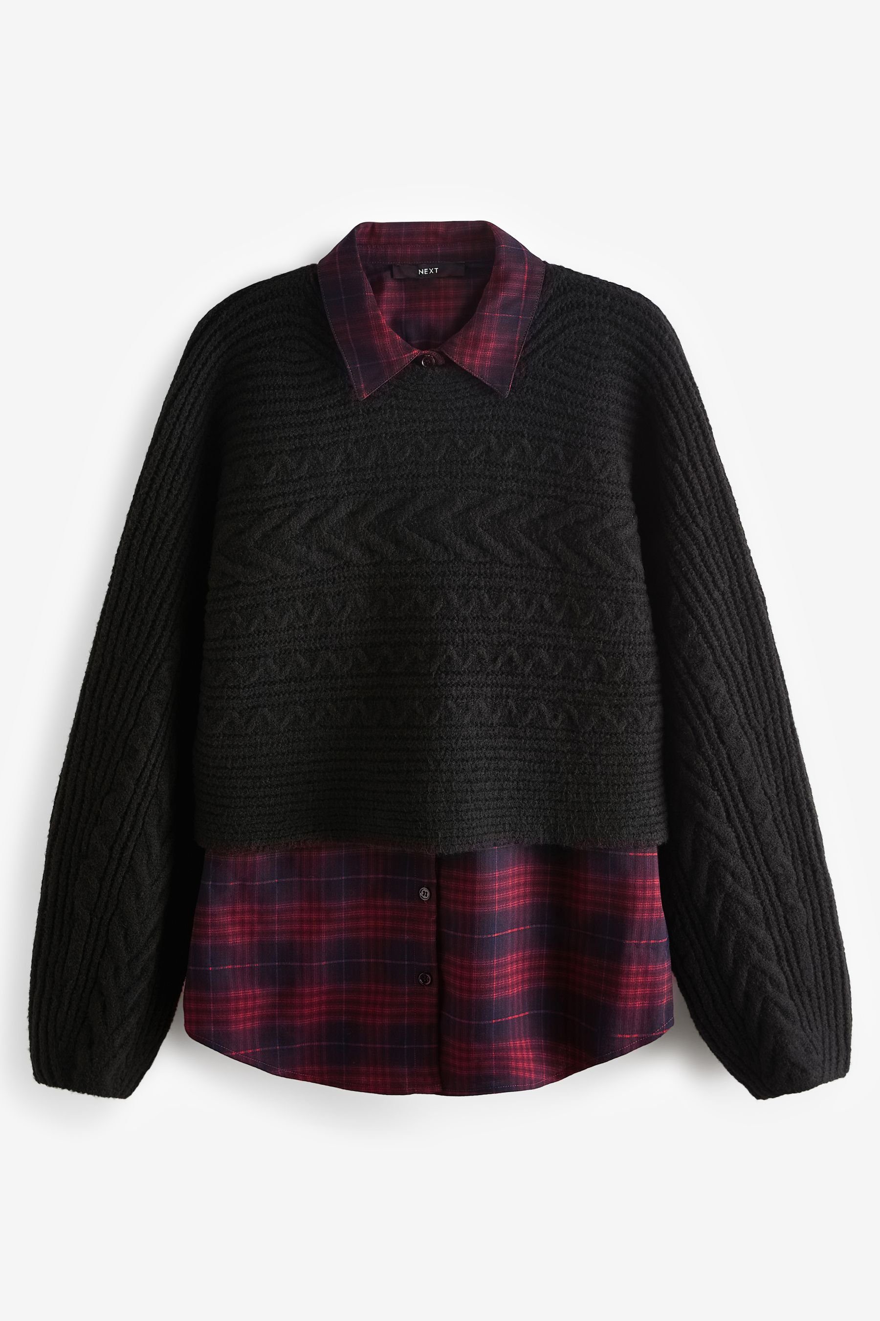 Next 2-in-1-Pullover Pullover im Hemd-Lagenlook (1-tlg), Aktuelles ...