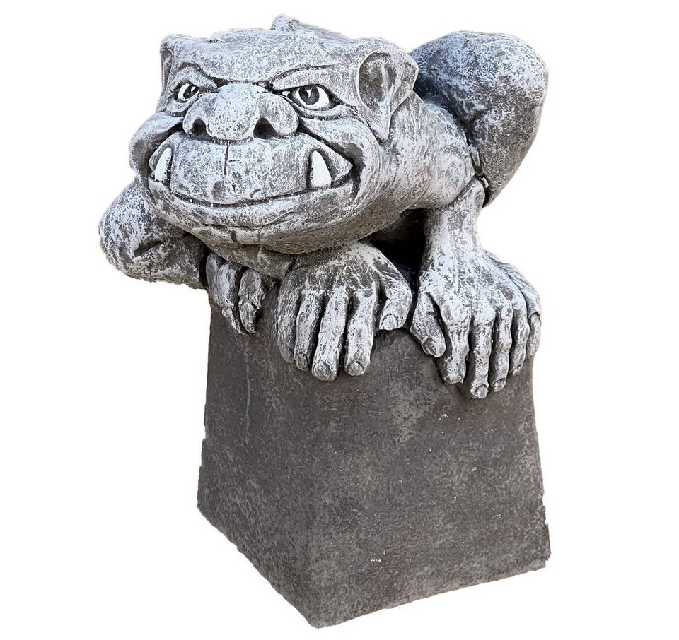 Stone And Style Gartenfigur Steinfigur Gargoyle Edgar 94 Kg Frostfest