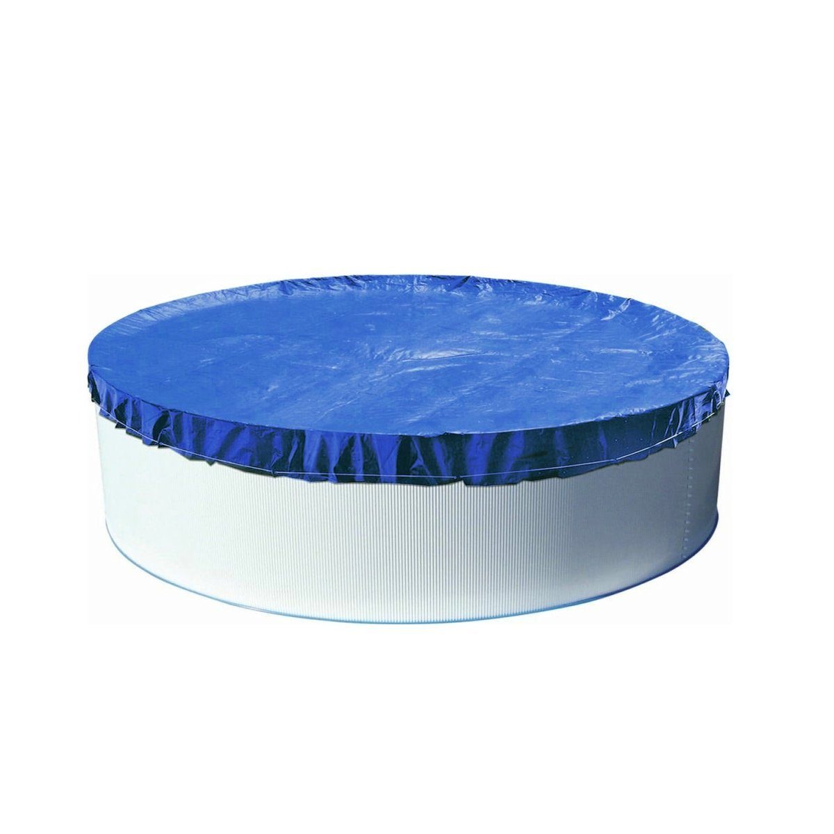 EVOLUTION Pool-Abdeckplane Abdeckplane Rund Blau mit Übermaß Sommer ...