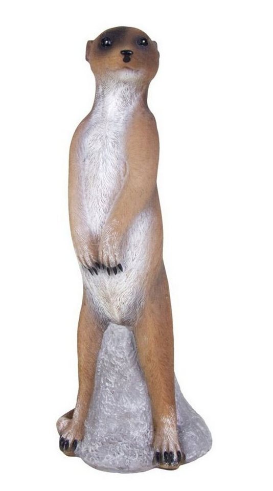Buri Gartenfigur Erdmännchen 30cm Stehend Dekofigur Tierfigur Surikat