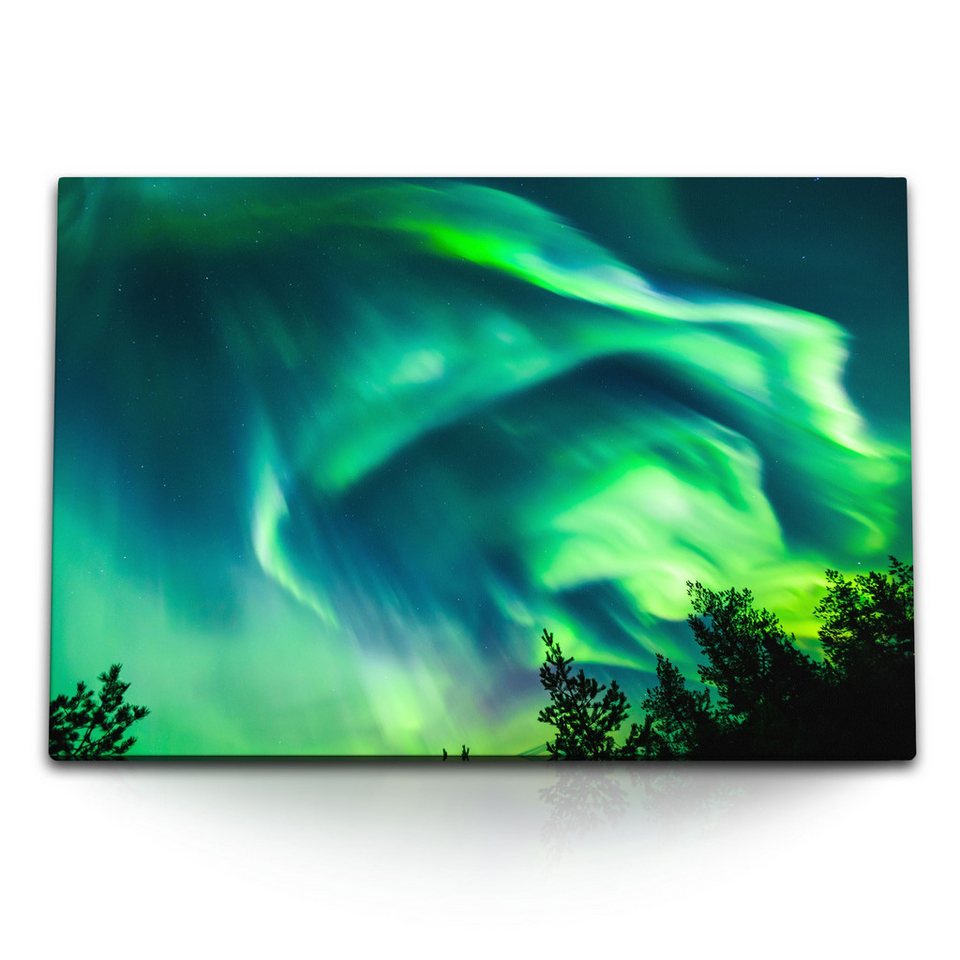 Sinus Art Leinwandbild 120x80cm Wandbild Auf Leinwand Polar Nachthimmel