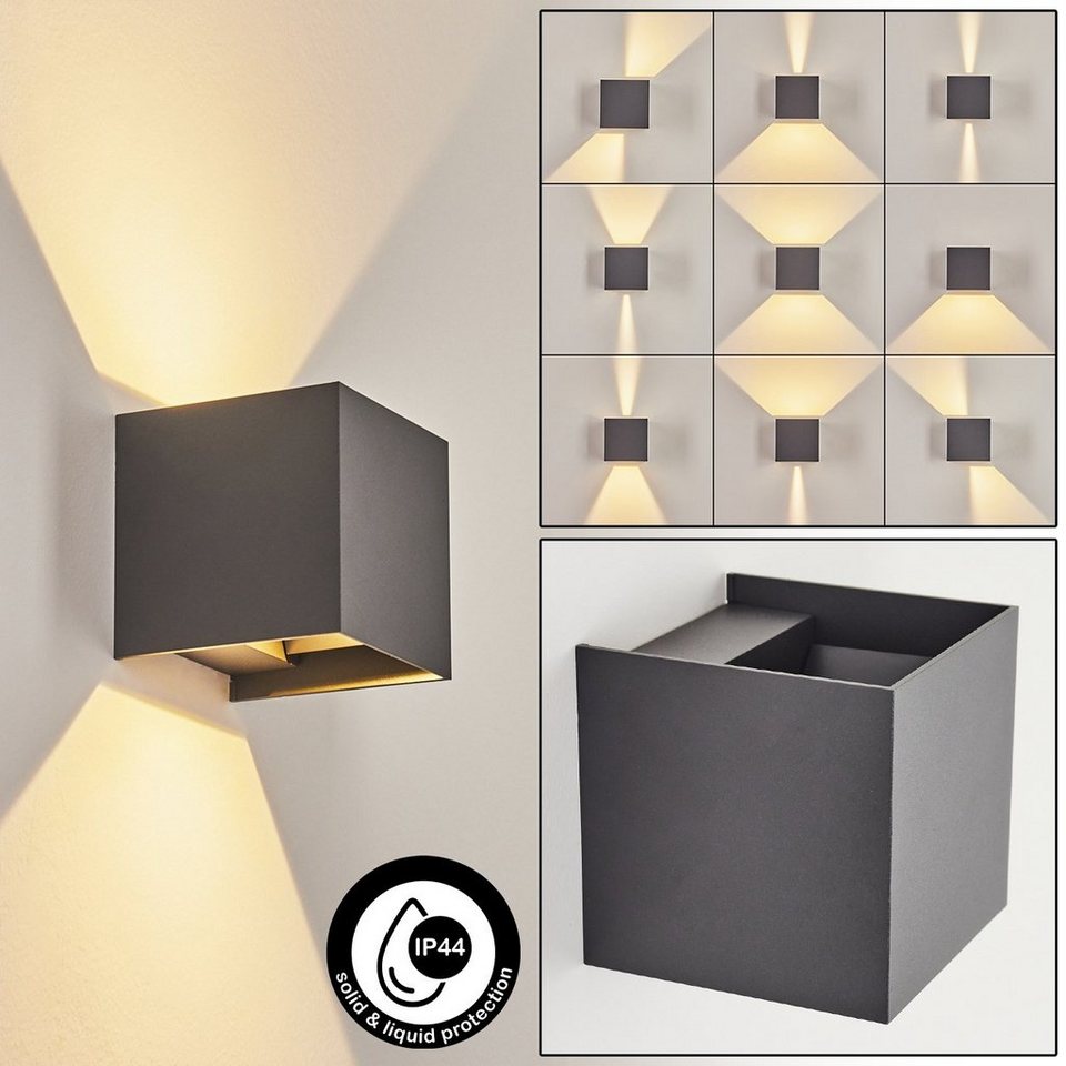 Hofstein Außen Wandleuchte Cessapalombo Wandlampe Aus Metallglas In