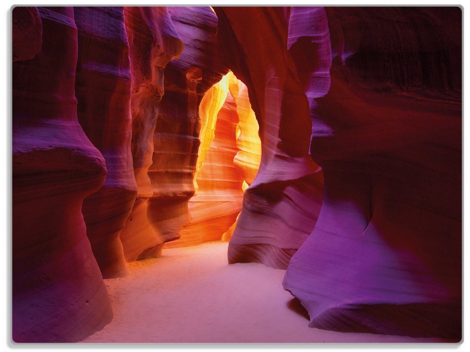 Wallario Schneidebrett Felsschlucht In Arizona Usa Orange Und Violett