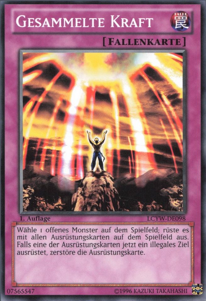 Recollectibles Sammelkarte Yugioh Karte Gesammelte Kraft Deutsch Yu Gi