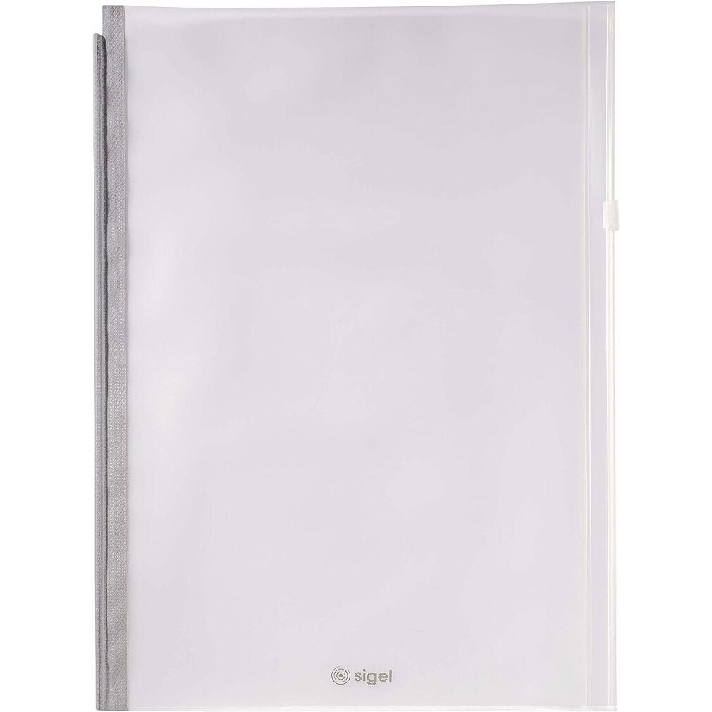 Sigel Notizblock Gleitverschlusstasche Conceptum Flex A4 transparent